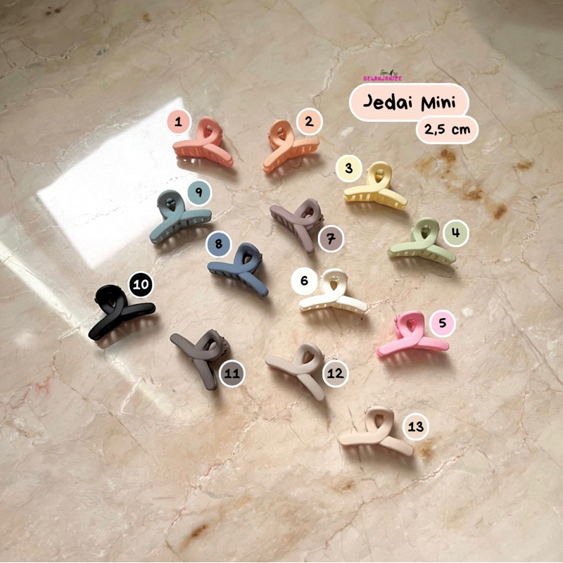 Jual Jedai Rambut MINI Korea Doff / Jepitan Rambut MINI / Jepitan Poni ...