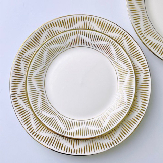 Jual piring makan keramik / piring makan mewah/ piring keramik | Shopee ...