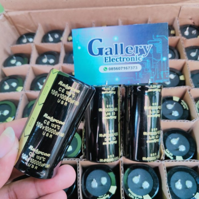 Jual Elco Rubycon USR hitam 100v 10000uf Kapasitor (original) | Shopee Indonesia