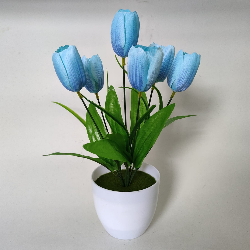 Jual COD BUNGA TULIP BAHAN LATEX BUNGA PLASTIK BUNGA PAJANGAN BUNGA ...