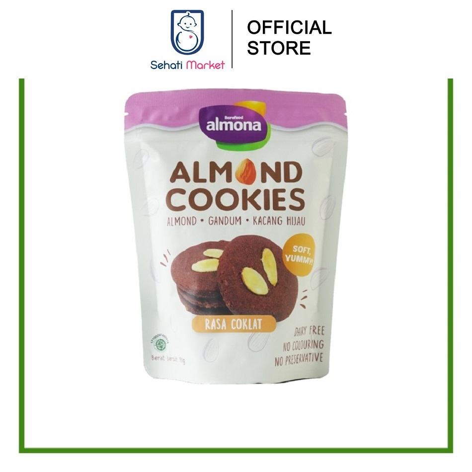 Jual ALMONA ALMOND COOKIES COKLAT SEHAT CEMILAN IBU MENYUSUI BUSUI 90g 90 g | Shopee Indonesia