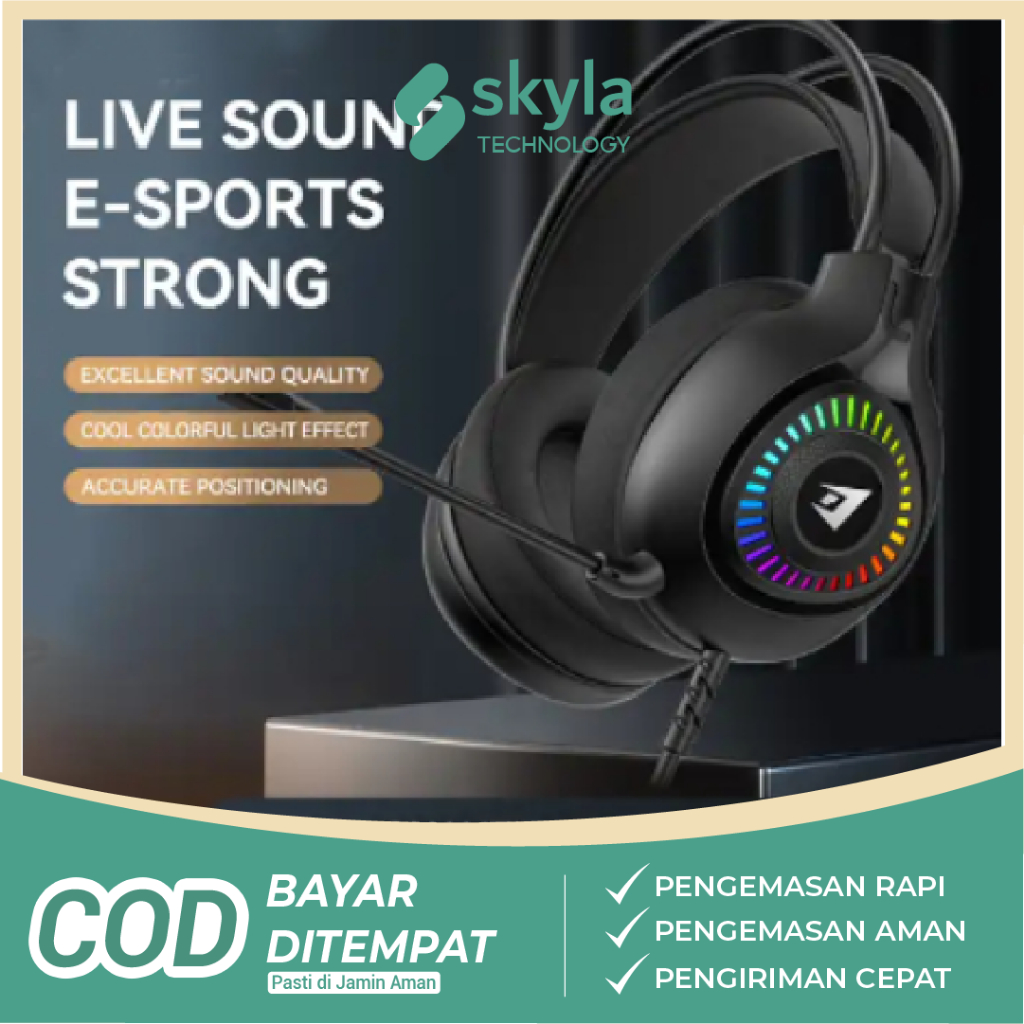Jual HEADSET GAMING JERTECH HG01 EXTENSION 3.5MM | Shopee Indonesia