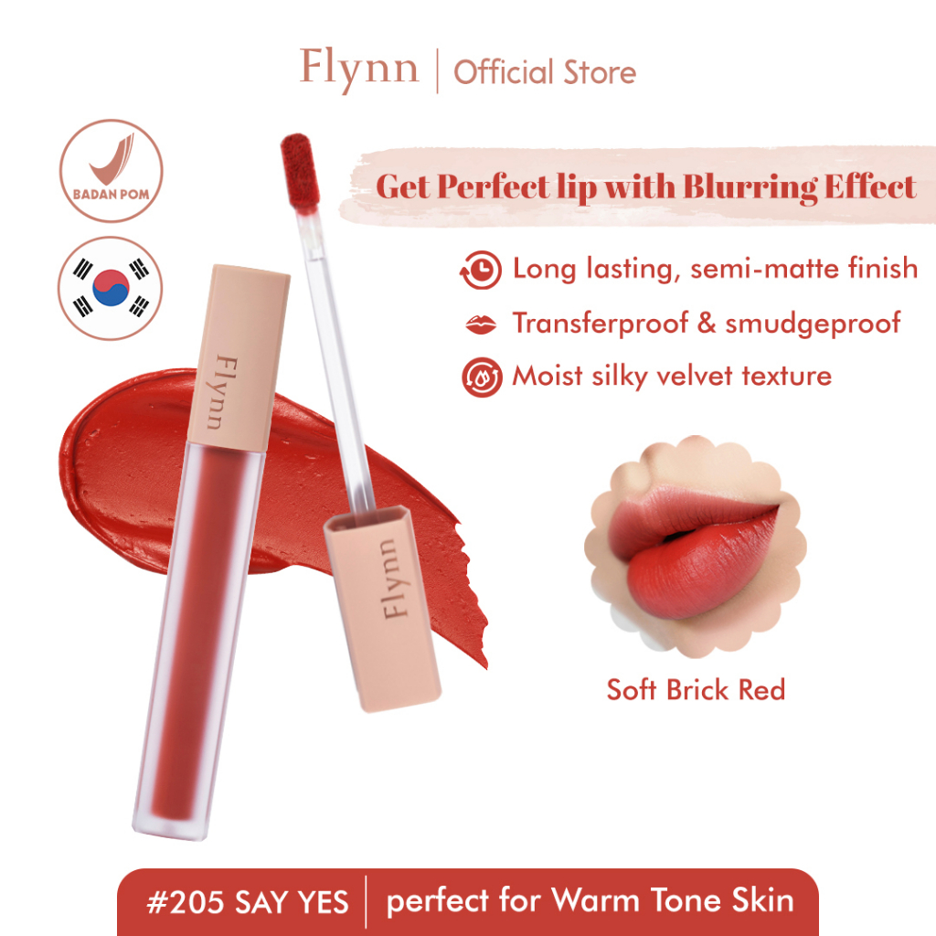 Jual FLYNN Addiction Velvet Tint 205 Say Yes | Shopee Indonesia