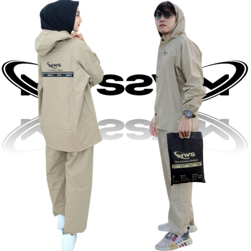 Jual Jas Hujan MWS Setelan Pria Wanita JUMBO | Shopee Indonesia