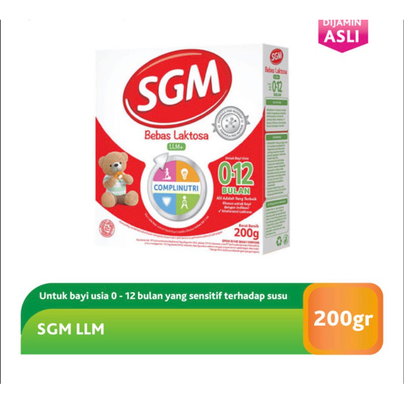 Jual SGM LLM susu formula usia 0-12 bulan | Shopee Indonesia