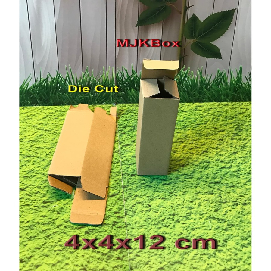 Jual kardus karton box uk.4x4x12 cm ,,,Die Cut polos baru | Shopee ...