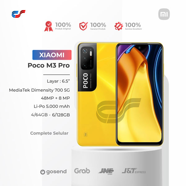 Jual XIAOMI POCO M3 PRO 4GB 64GB (5G) - MediaTek MT6833 - 5000mAH | Shopee Indonesia