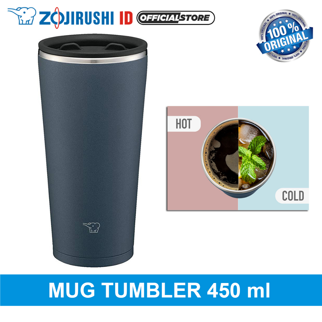 Jual Zojirushi SX-FA45 BM Vacuum Tumbler Gelas Minum- 450mL [Navy] | Shopee Indonesia