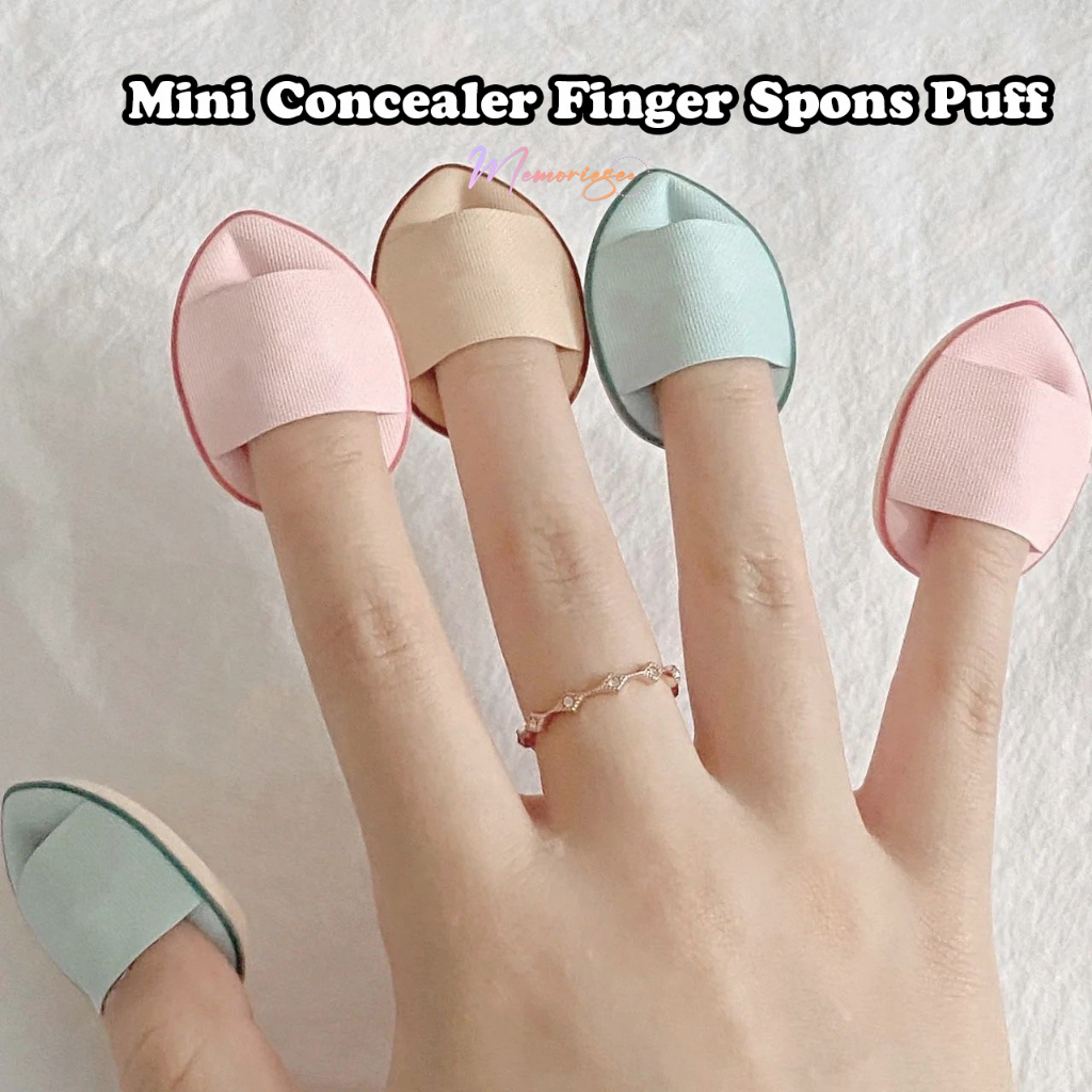 Jual COD&Ready Mini Finger Spons Puff Air Cushion Concealer Bedak ...