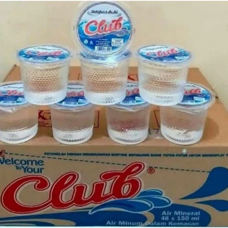 Jual Air mineral club cup mini 150ml x 48pcs | Shopee Indonesia
