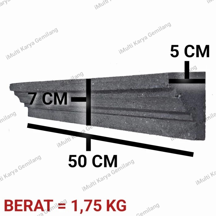 Jual Lis/batu alam/Lis profil/Lis plafon/Lis dinding/Lis b-7b panjang ...