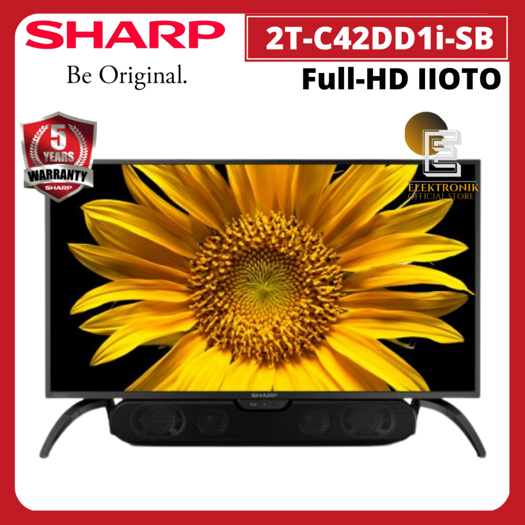 Jual SHARP LED TV 42inch 2T-C42DD1I SB SOUNDBAR | Shopee Indonesia