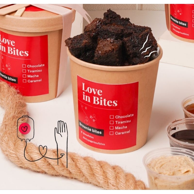 Jual Fudgy Brownies Bites Cup - DARK CHOCOLATE PREMIUM (Brownies ...