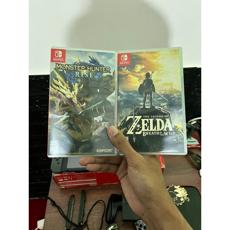 Jual Kaset Switch Zelda BOTW & MH Rise | Shopee Indonesia