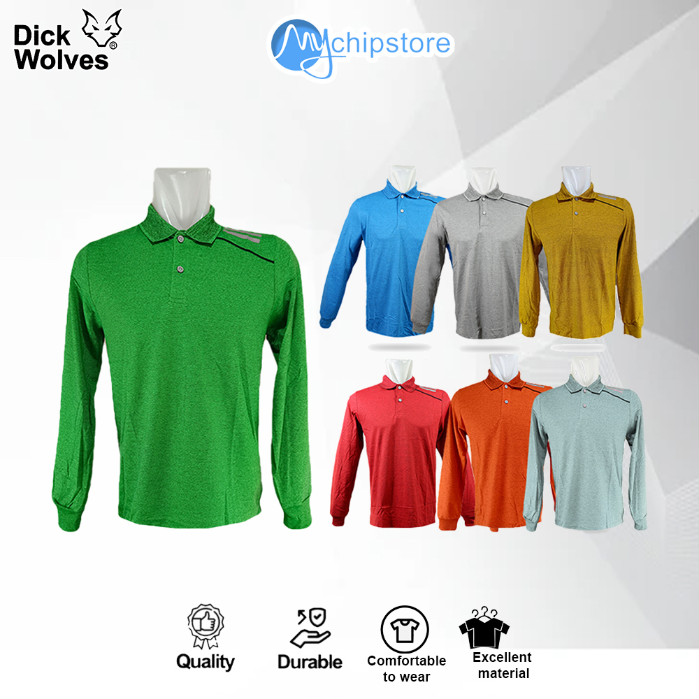 Jual Baju Atasan Olahraga Tangan Panjang Wanita Pria DICK WOLVES KERSON RK POLO Original ...