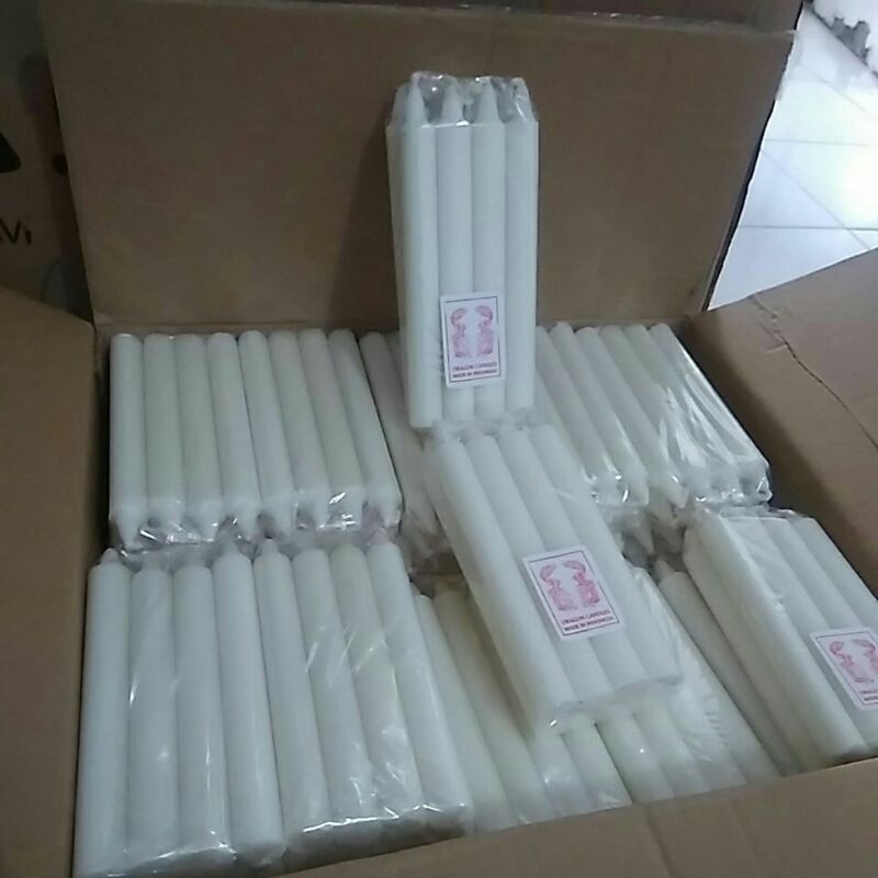 Jual Lilin Putih / Lilin Mati Lampu Cap Panda - 1 Pack (8 batang ...
