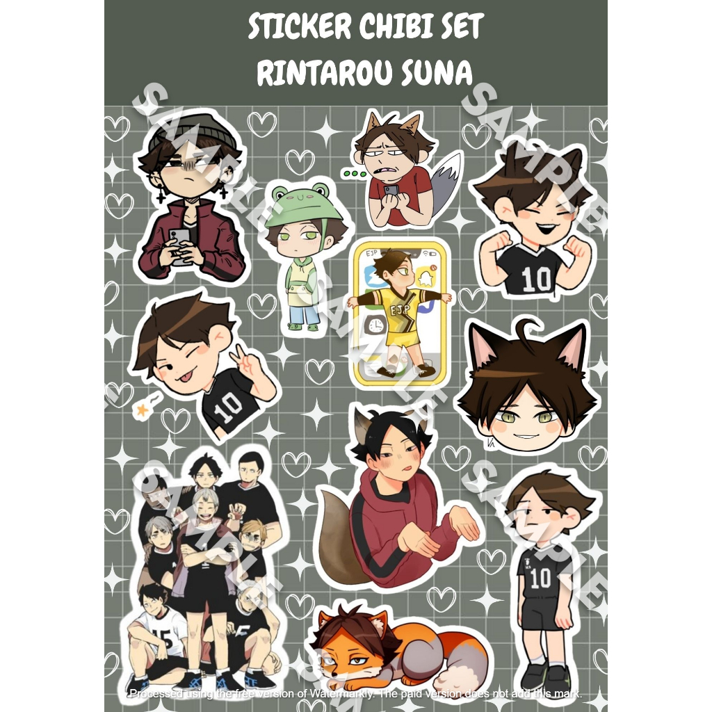 Jual STICKER CHIBI SET A6 HAIKYUU EDISI ALL TEAM MAIN CHARACTER ...
