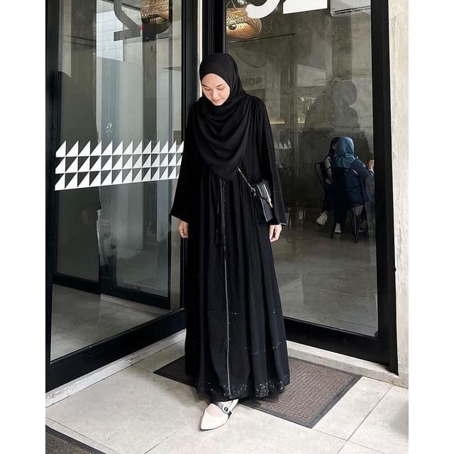 Jual Abaya HAURA HITAM TOP 3 PALING BEST SELLER-gamis hitam remaja kekinian - fhasion muslimah ...