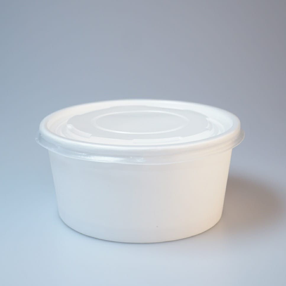 Jual PAPER BOWL / RICE BOWL / MANGKOK KERTAS NASI PUTIH KEMASAN MAKANAN ...