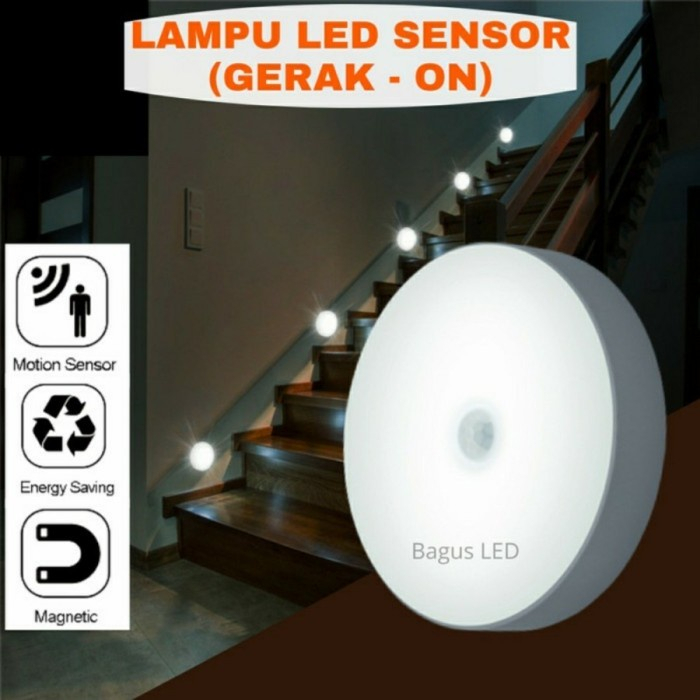 Jual Lampu Sensor Gerak Otomatis LED Sensor Cahaya Lampu Sensor ...
