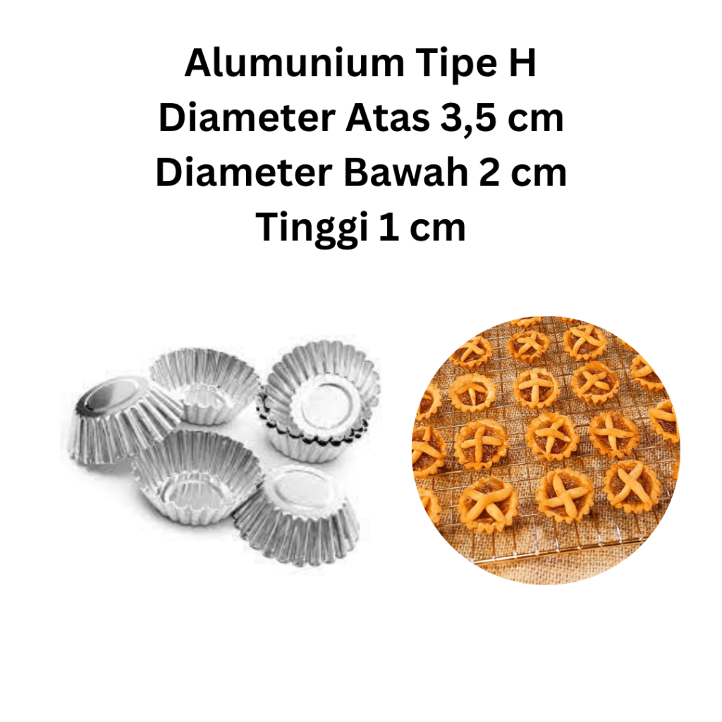Jual Alumunium Cetakan Pie Tipe H Untuk Kue Nastar Keranjang Pie Mini ...