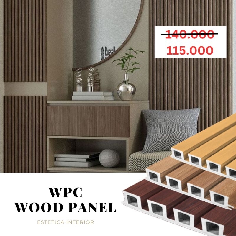 Jual Wallpanel WPC Wood Panel Kisi Kisi Kayu Panjang 2.90 Meter Harga Per Lembar | Shopee Indonesia