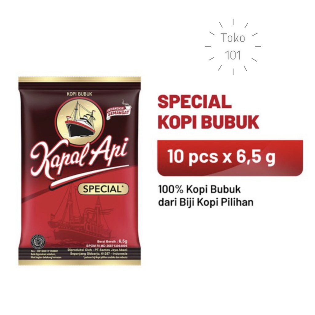 Jual Kopi Kapal Api Special Mini (6,5gr x 10 Pcs) | Shopee Indonesia