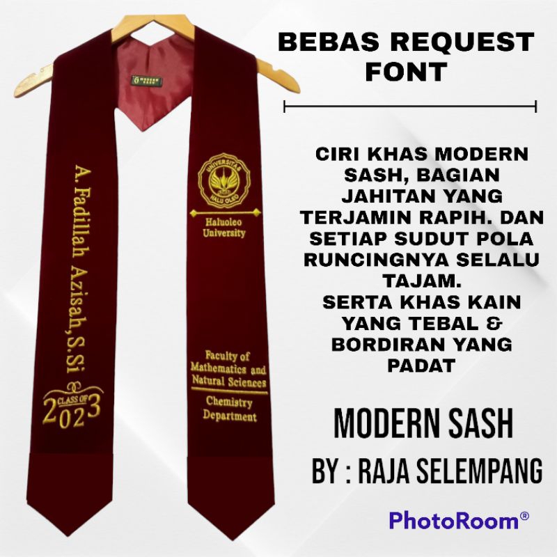 Jual ( MODERN SASH ) EXPRESS - Slempang Selempang Wisuda Leher Bordir ...