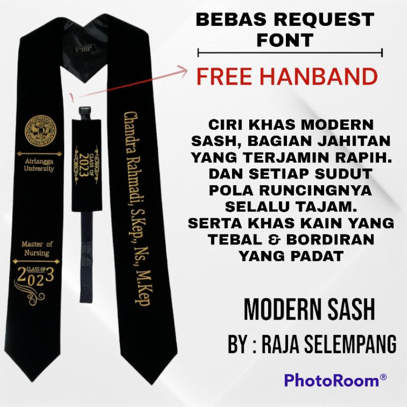Jual ( MODERN SASH ) EXPRESS - Slempang Selempang Wisuda Leher Bordir ...