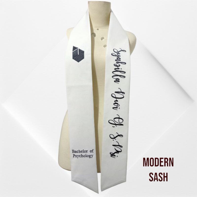 Jual ( MODERN SASH ) PROSES CEPAT - Selempang Wisuda Leher Bordir ...
