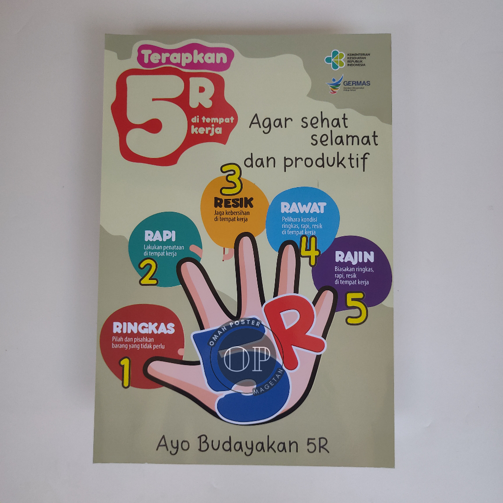 Jual Poster Budayakan 5 R - Poster Budaya Kerja Harian - 5R versi Telapak Tangan | Shopee Indonesia
