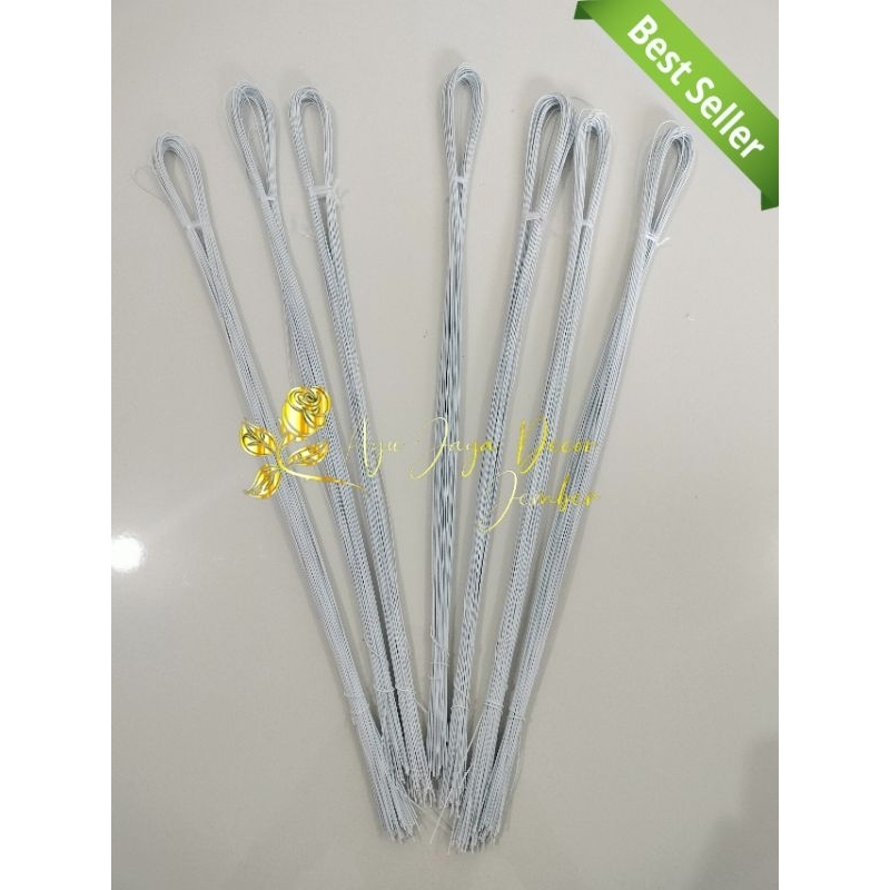 Jual kawat kelopak bunga hias ukuran 24 satu ikat isi 40 biji | Shopee ...