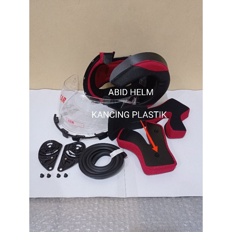 Jual Paket komplit busa helm kyt rc7 kancing plastik kancing besi ...