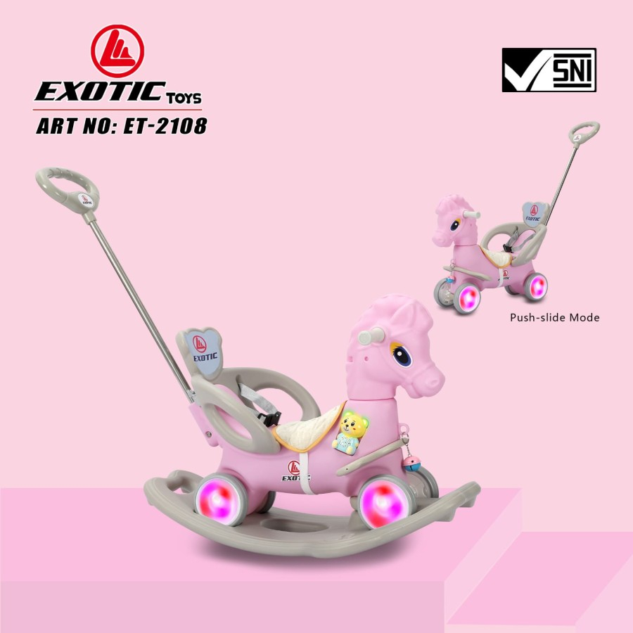 Jual Ride On Exotic ET 2108 Mainan Kuda Kudaan Anak Unicorn New mainan ...