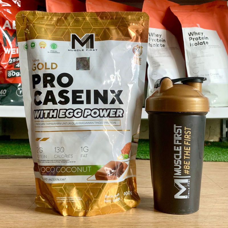 Jual M1 Pro Casein 2 lb 900 gr Muscle First lbs whey egg skim milk time ...