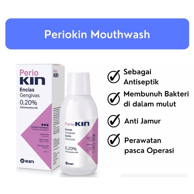 Jual Periokin Mouthwash Obat Kumur Gusi Berdarah Penyakit Gusi ...