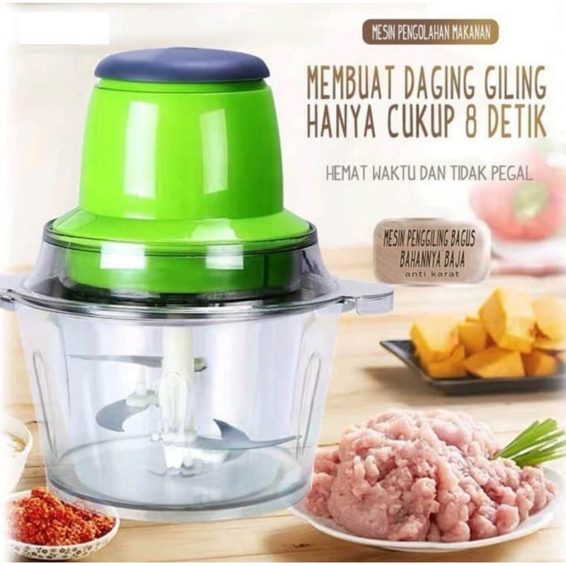 Jual Blender Daging Plastik Chopper Pengiling Daging Serbaguna ...