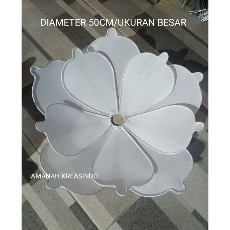 Jual KAP LAMPU MODEL BUNGA LAMPU DEKORASI DIAMETER 50CM | Shopee Indonesia
