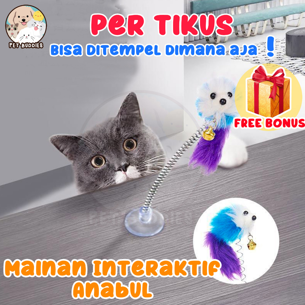 Jual Spring Toy Per Kucing Cat Toy Interaktif | Shopee Indonesia
