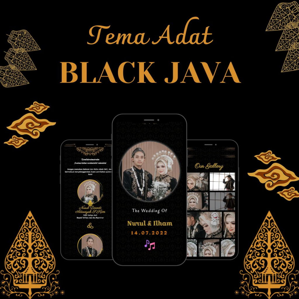 Jual [Bonus Filter IG] Undangan Digital Pernikahan Tema Adat Jawa | Undangan Website Adat Jawa ...
