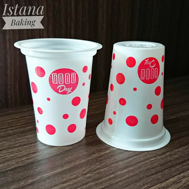 Jual Cup Gelas Plastik Motif Polkadot Cup Gelas Minuman Kopi Higienis ...