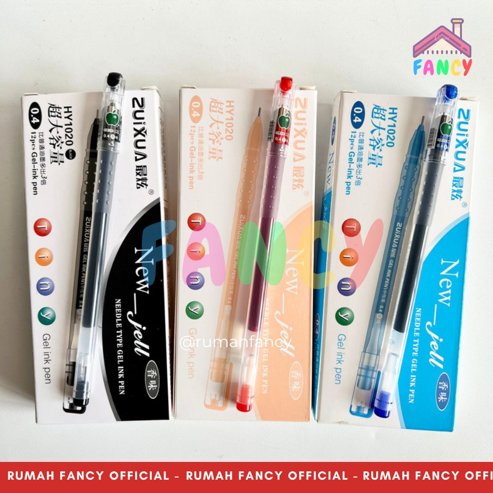 Jual [1LUSIN] Bolpen Gel / Pulpen Gel Zuixua / Pena Gel Zui Xua 0.4 ...