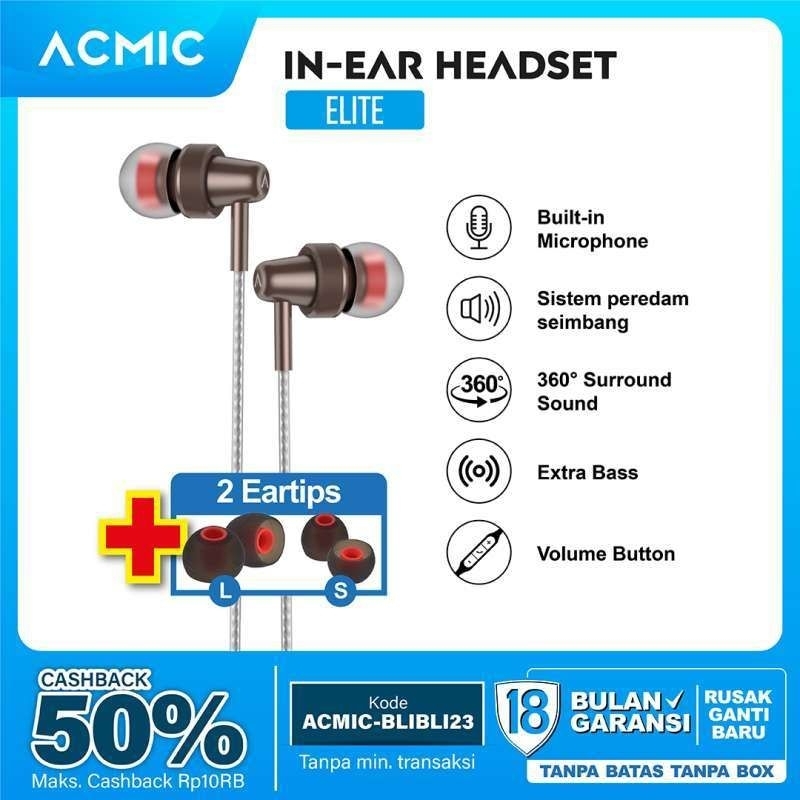 Jual acmic in ear hedset | Shopee Indonesia