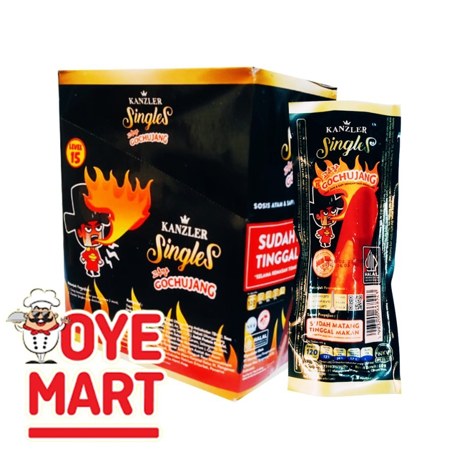 Jual KANZLER SINGLES SOSIS GOCHUJANG 60GR 1BOX ISI 12 | Shopee Indonesia