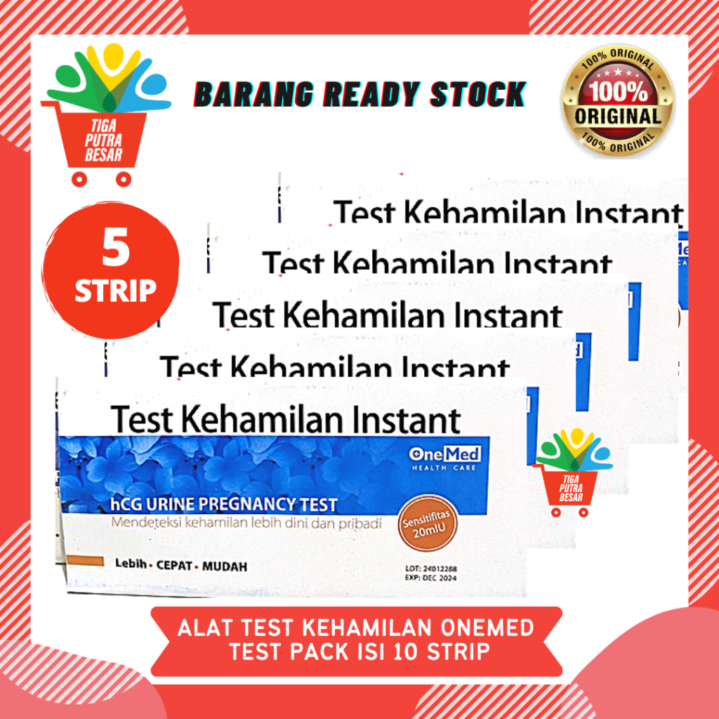 Jual 5 STRIP ALAT TES KEHAMILAN ONEMED / TESPEK HAMIL | Shopee Indonesia