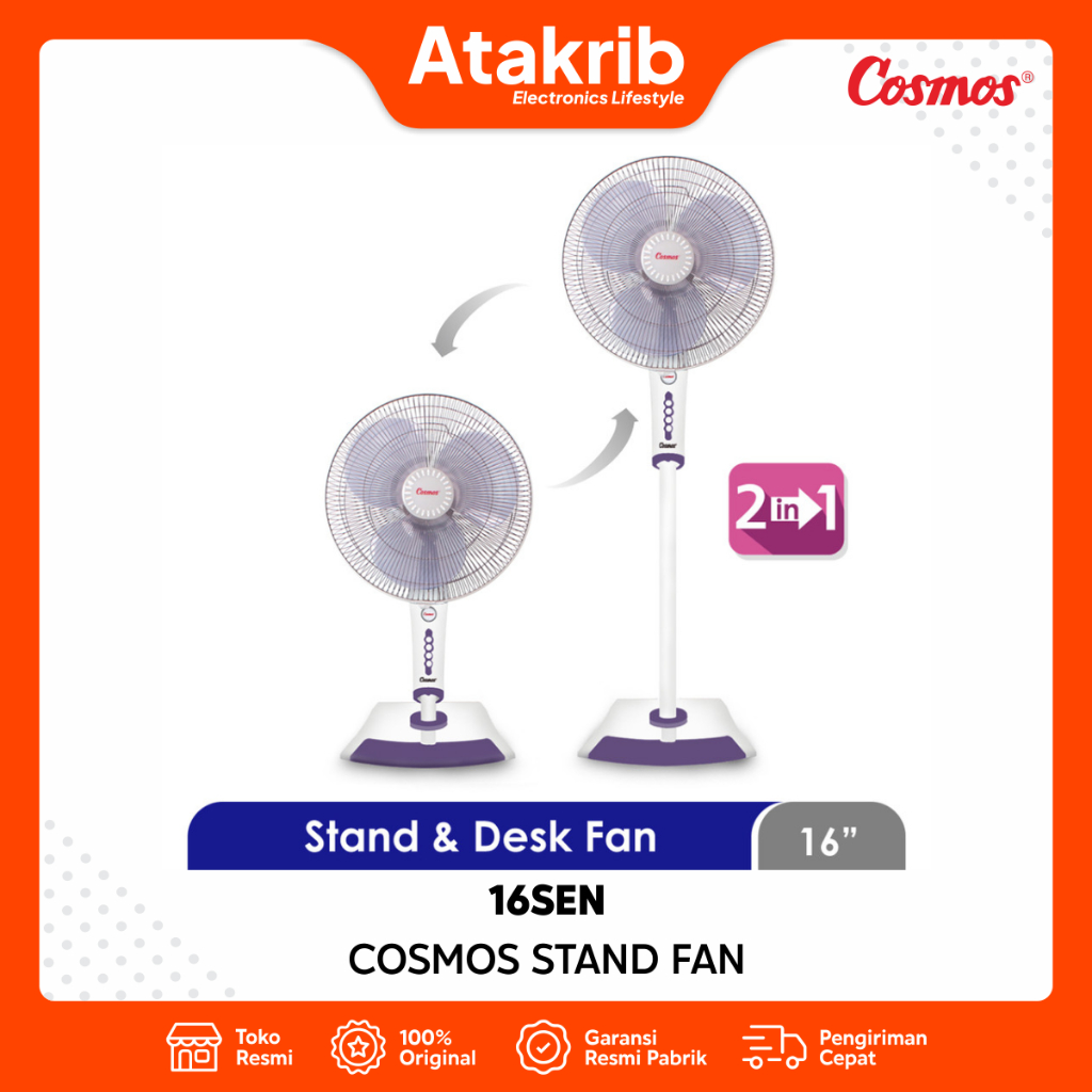 Jual COSMOS STAND FAN 16SEN 16 inch | Shopee Indonesia