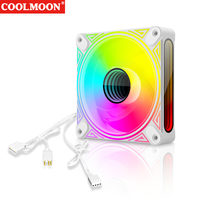 Jual FAN COOLMOON DM1 ARGB DRAGON MIRROR 12CM ARGB PWM INFINITY LENSE | Shopee Indonesia
