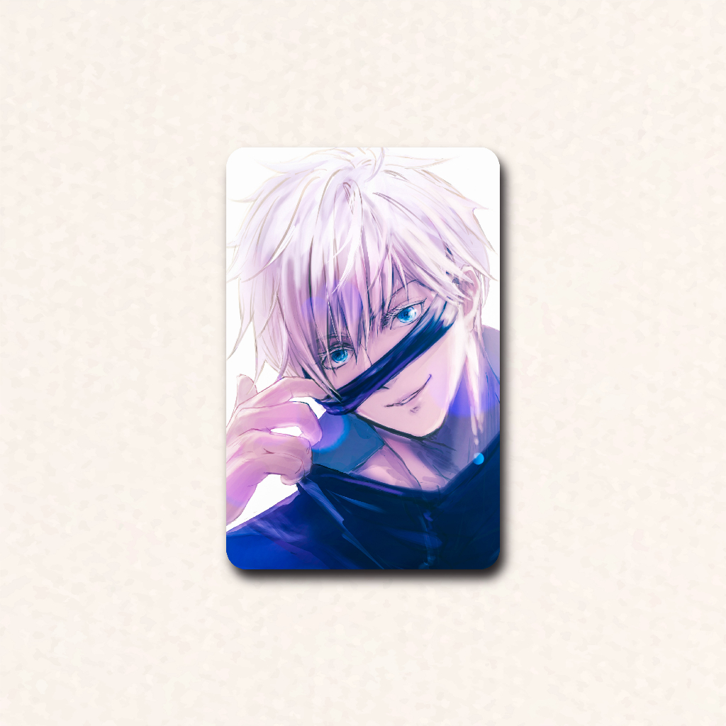 Jual Photocard Anime Gojo Satoru Jujutsu Kaisen Character | Photocard ...
