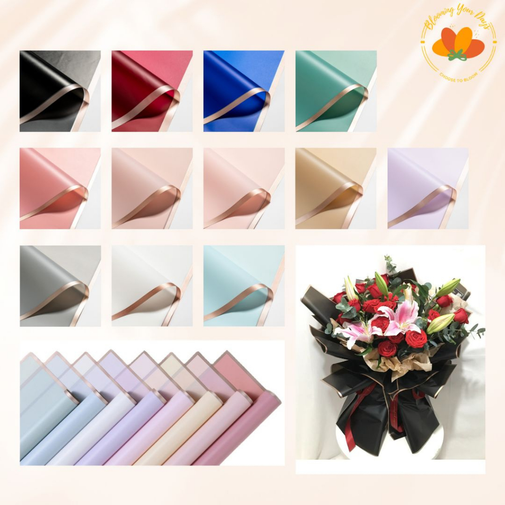 Jual Kertas Buket Bunga Flower Wrapping Paper pastel warna Varian List ...