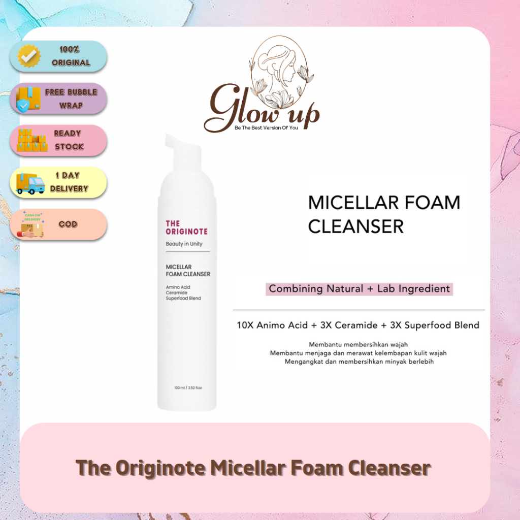 Jual GLOWUP The Originote Micellar Foam Cleanser - Sabun Cuci Muka Busa ...